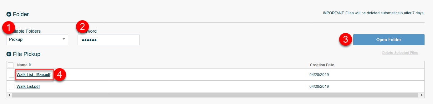 File Pickup Page – PDI Help Center