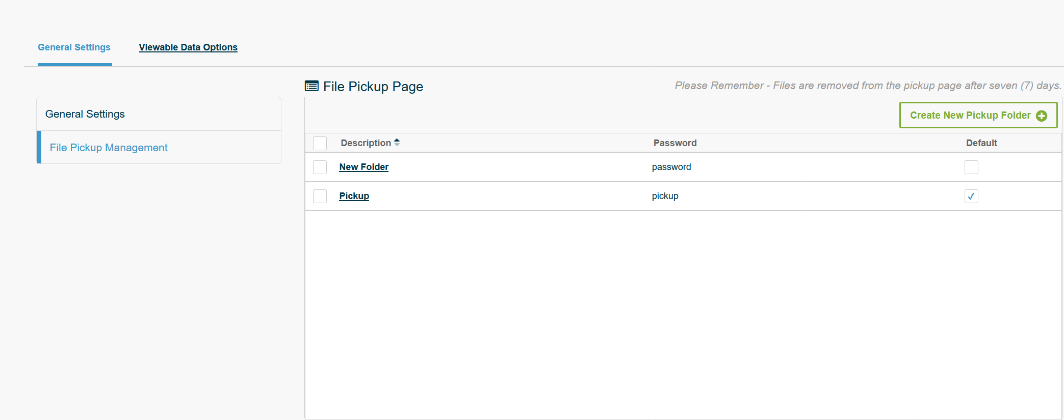 File Pickup Page – PDI Help Center