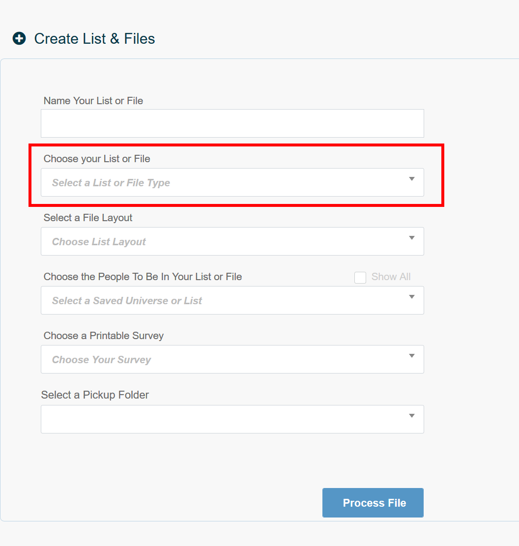 Process Lists & Files – PDI Help Center