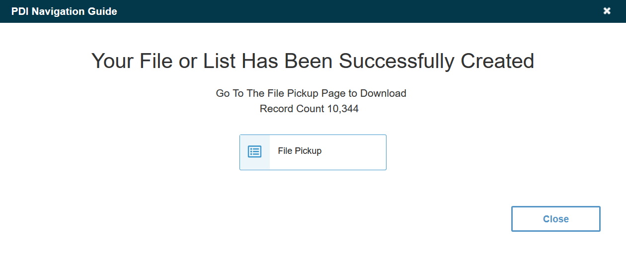 Process Lists & Files – PDI Help Center